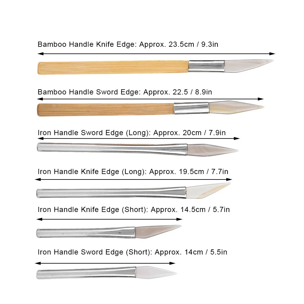 6Pcs-Set-Agate-Burnisher-Agate-Knife-W-Handle-Jewelry-Polishing-For ...