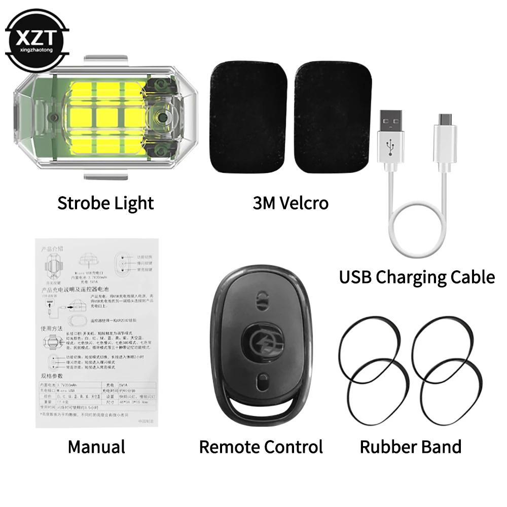 Universal Led Anti-collision Warning Light Car Motorcycle Bike Rc Drone ...