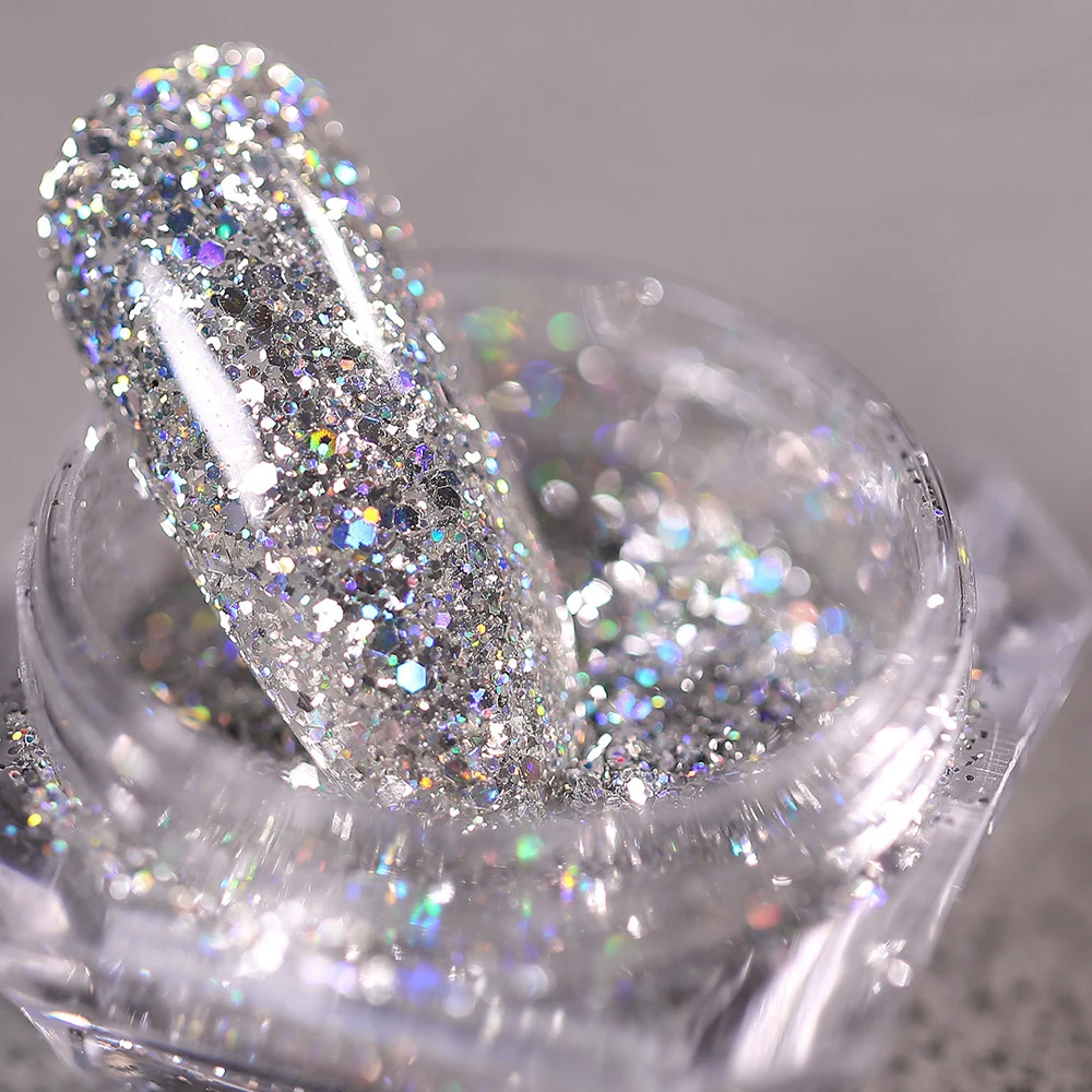 Diamonds Nail Powder Reflection Dazzling Party Nail Art Diy Decoration ...
