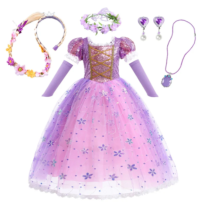 Traje De Rapunzel 1 Disfraz De Princesa Rapunzel Para Mujer Adulta,