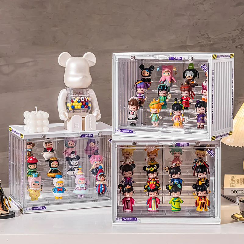 Blind-Box-Storage-Box-Folding-Box-Transparent-Dustproof-Storage-Rack ...