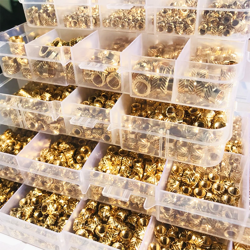 Hot Melt Insert Knurled Nut Thread | Brass Embedment Nut Set | Brass ...