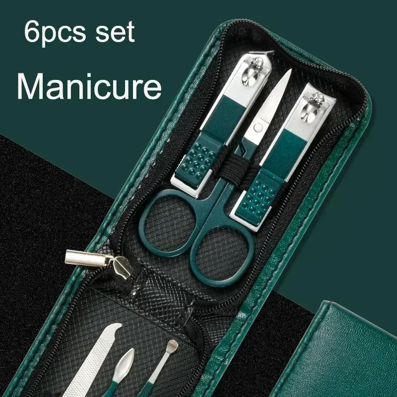 Manicure-Set-for-Men-and-Women-Portable-Nail-Clipper-Scissors-6Pcs ...