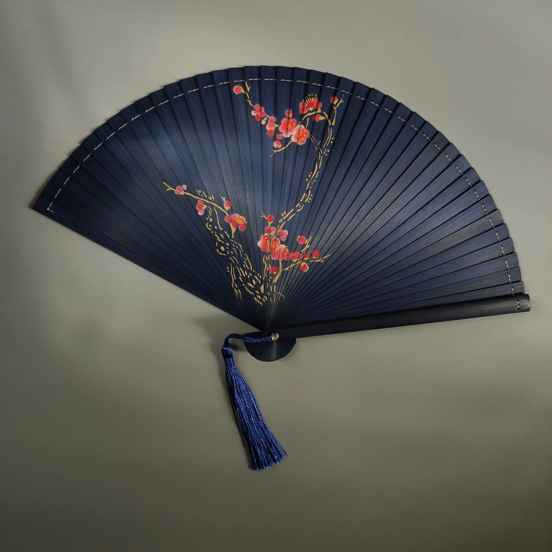 All-bamboo-spray-painting-fan-high-end-fine-painting-dance-fan-hollow ...