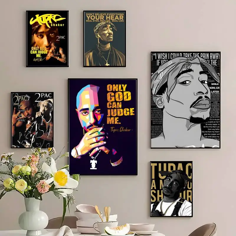 Hip-Hop-Artist-Tupac-POSTER-Posters-For-Room-Living-Canvas-Painting ...