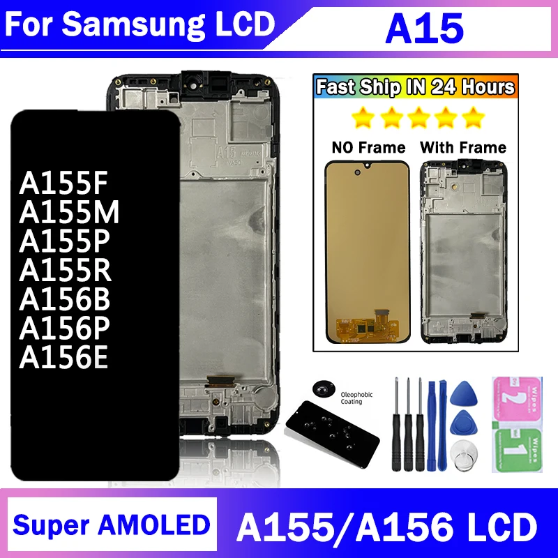 6-5-Super-AMOLED-For-Samsung-A15-4G-A15-5G-A155F-A155M-A156B-A156E-LCD ...