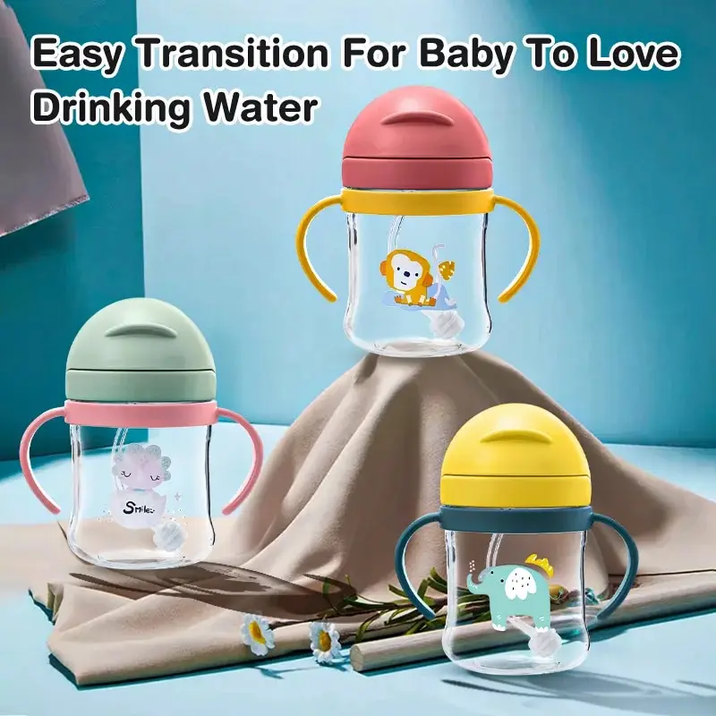 250ML-Baby-Water-Cups-Baby-Learning-Drinking-Cup-with-Double-Handle ...