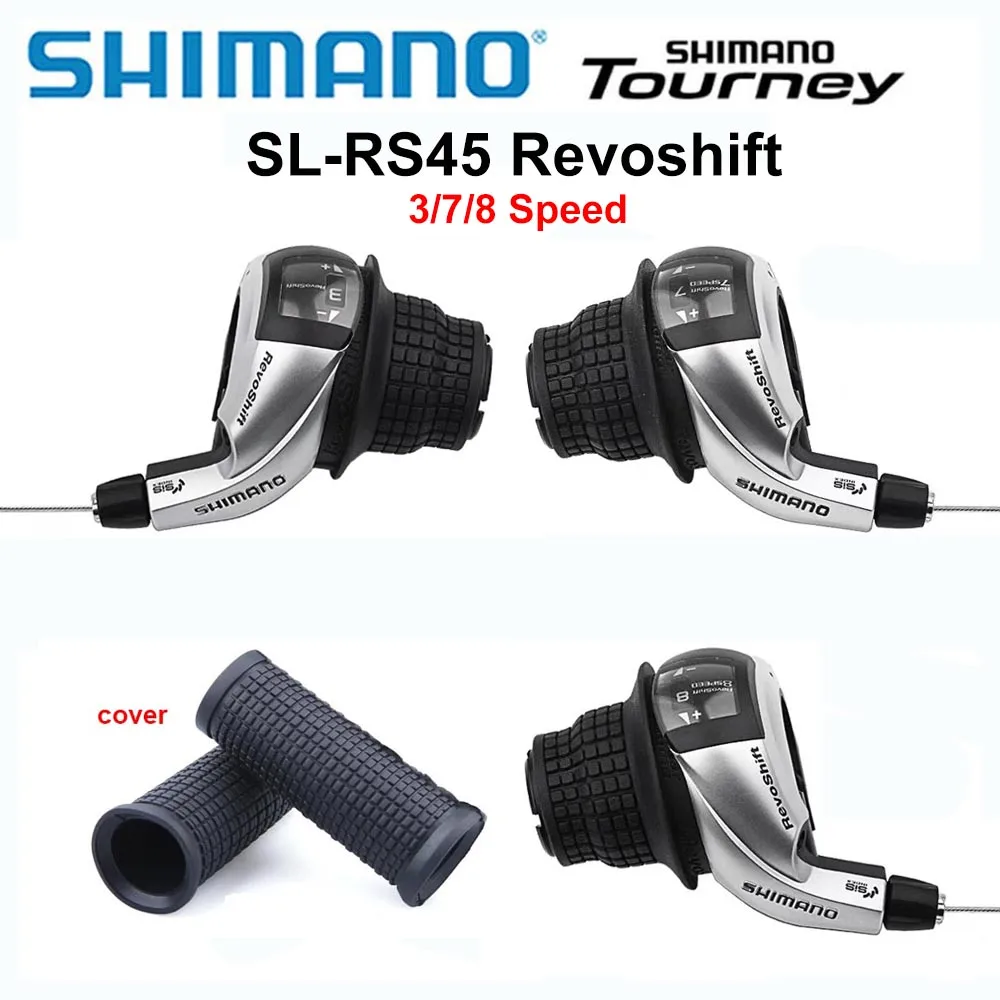 Shimano Tourney RS45 Revoshift grip bike Twist Shifter lever 3x7s 3x8s ...