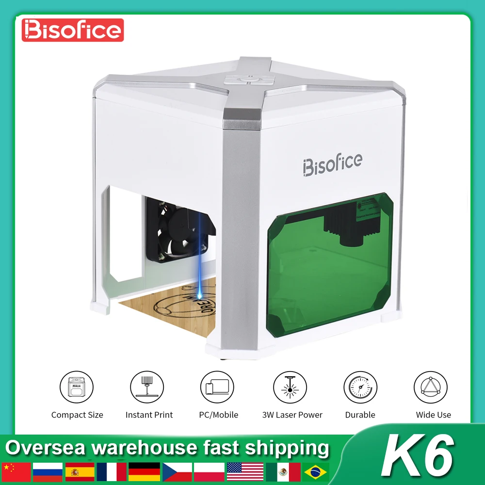 Bisoplice-K6-Laser-gravador-logotipo-marcador-m-quina-suporte-sem-fio ...