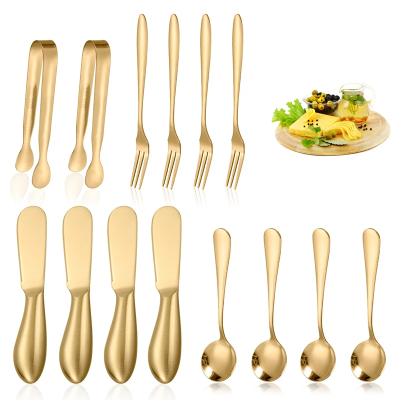 New-14Pcs-Kitchen-Cooking-Utensils-Set-Food-Tongs-Stainless-Steel ...