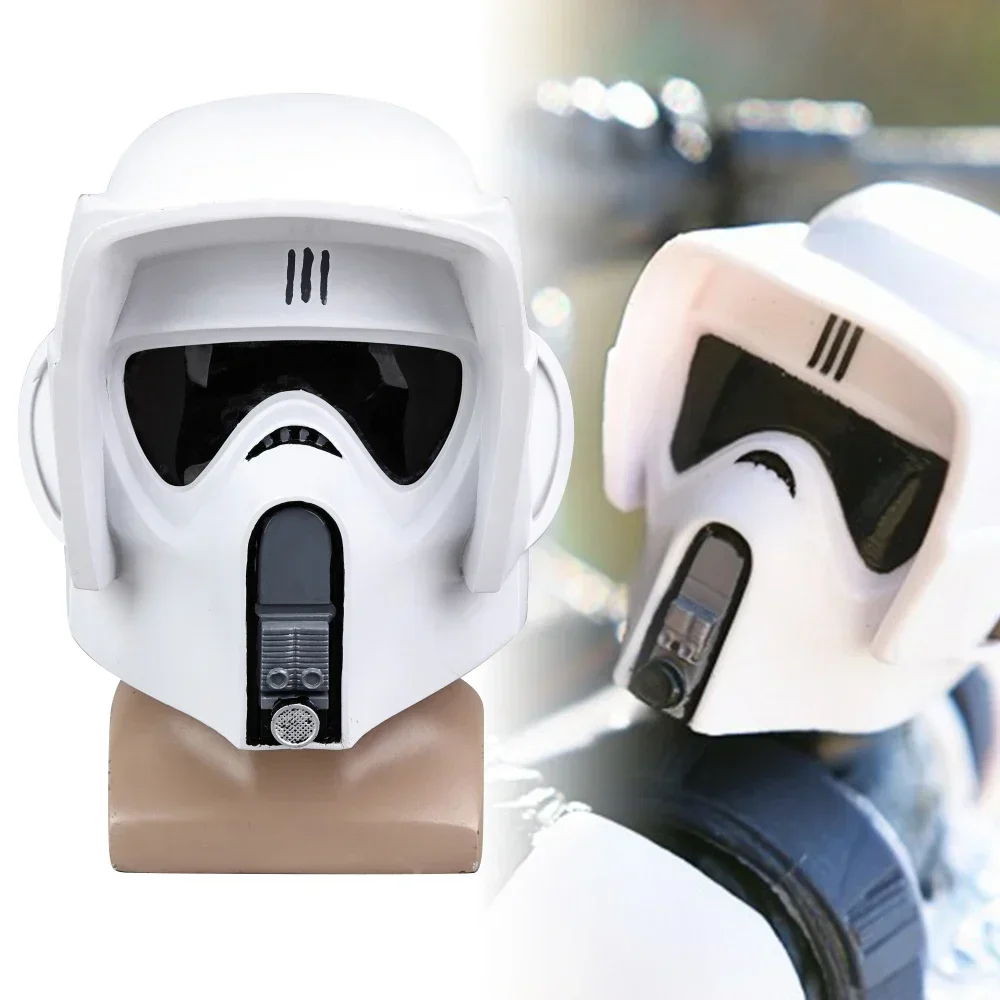 The White Series Scout Helmet Full Head Masks Halloween Party Mask ...