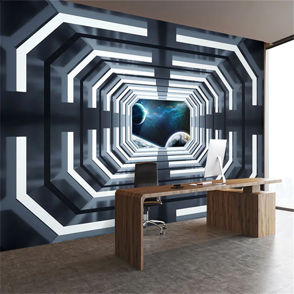 Testreszabott 3D -S Fotó Háttérkép Modern Absztrakt Art Ktv Falfestmény ...