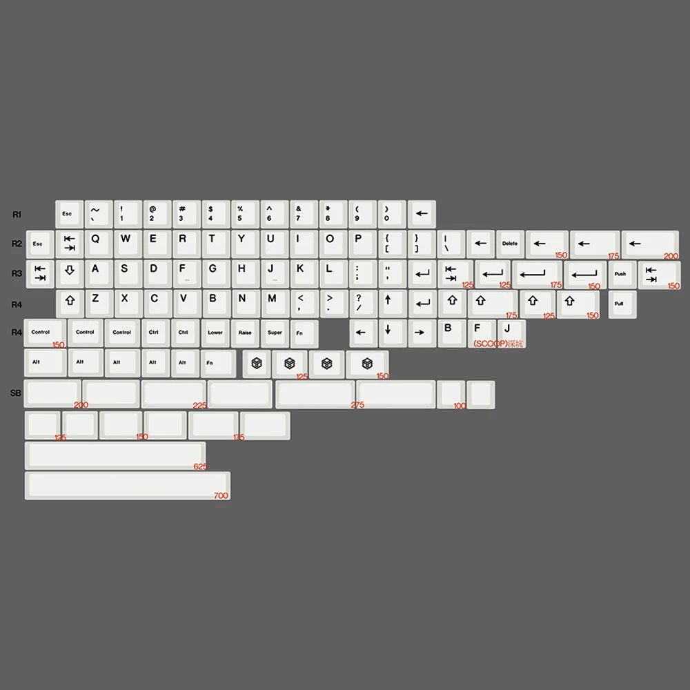 GEEKARK 40S BOW Keycaps For 40 Layout RS40 TU40 JJ40 Planck Libra Mini ...