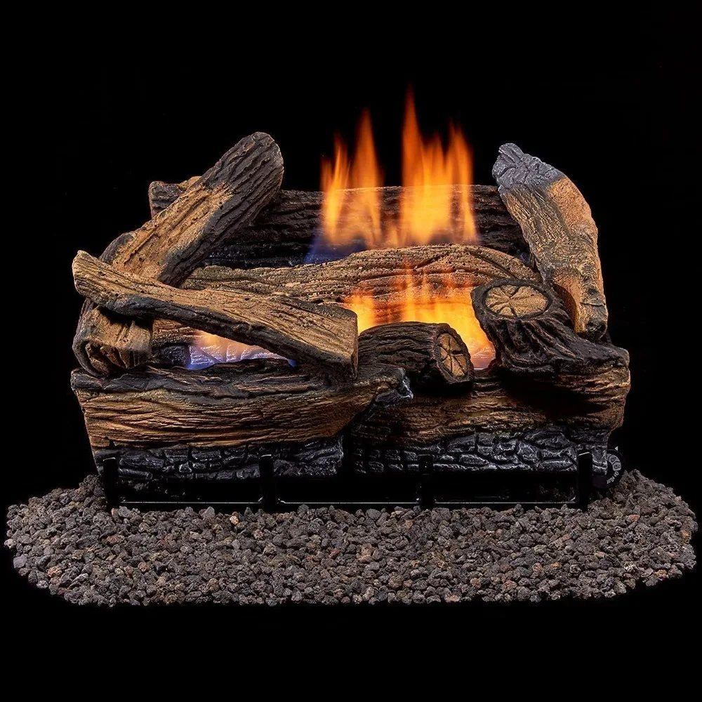 Split-Red-Oak-Ventless-Log-Set-18-Inch-30-000-BTU-Dual-Fuel-Propane ...