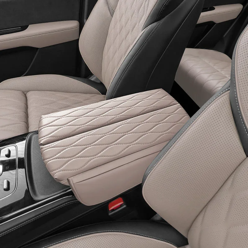 Car-Leather-Center-Console-Armrest-Box-Mat-Pad-Cover-For-BYD-Tang-DMP ...