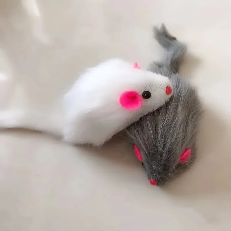 5Pcs-False-Mouse-Cat-Pet-Toys-Cat-Long-haired-Tail-Mice-With-Sound ...