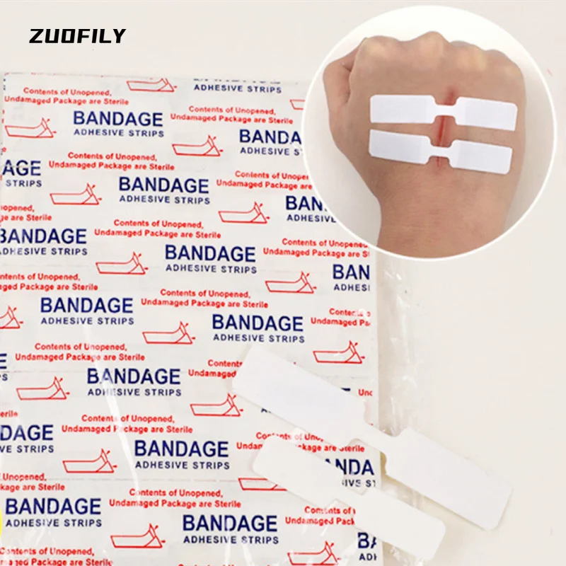 10pcs-Stitch-free-Band-aids-Painless-Quick-Wound-Suture-Zipper-Adhesive ...