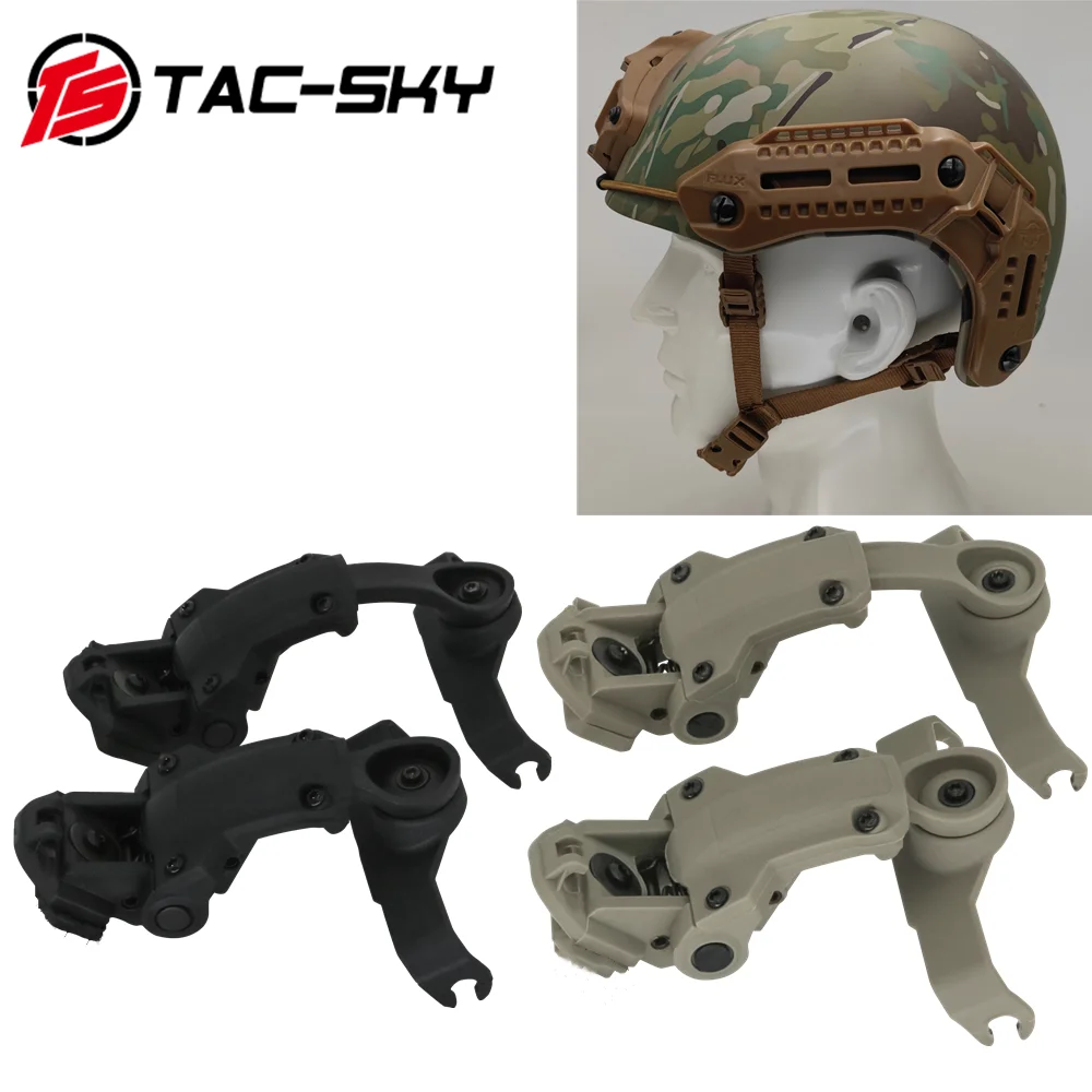 TS TAC-SKY Tactical Helmet MTEK FLUX PTS Rail Adapter Mlok Helmet Mount Compatible with Tactical ...