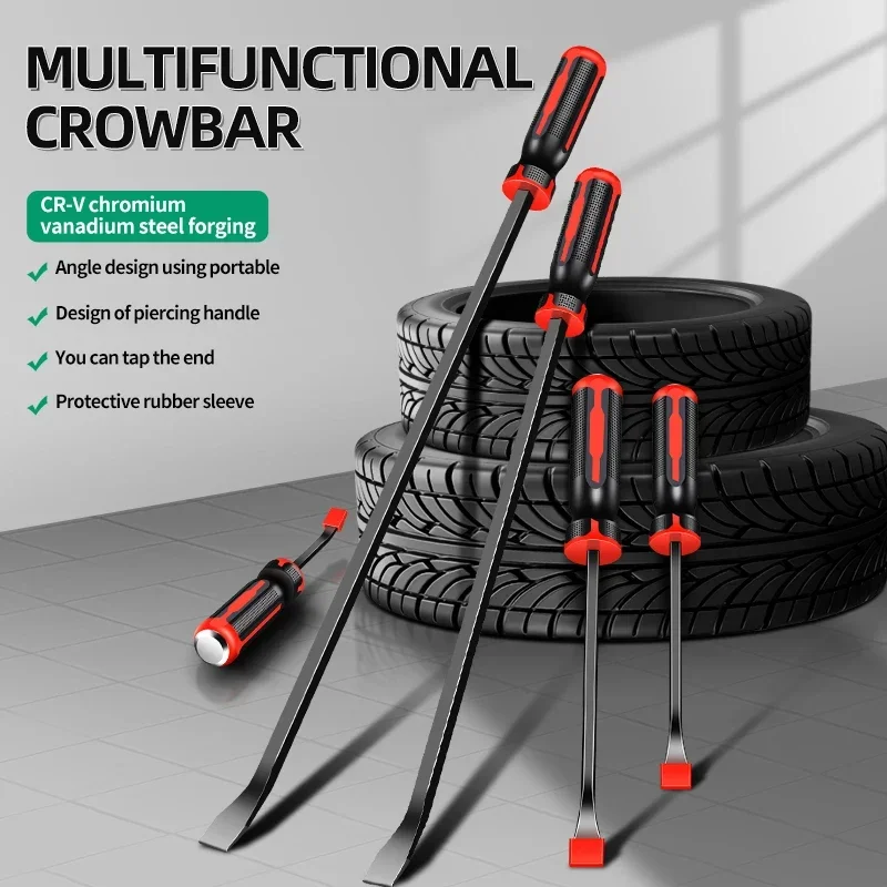Multi-Function Long Pry Bar 8 12 18 24 inch Tire Heavy Duty Crowbar ...