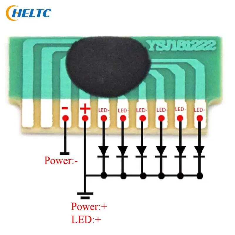 10pcs/lot DIY 6 LED LEDs 3 4.5V Flash Chip COB LED Driver Cycle ...