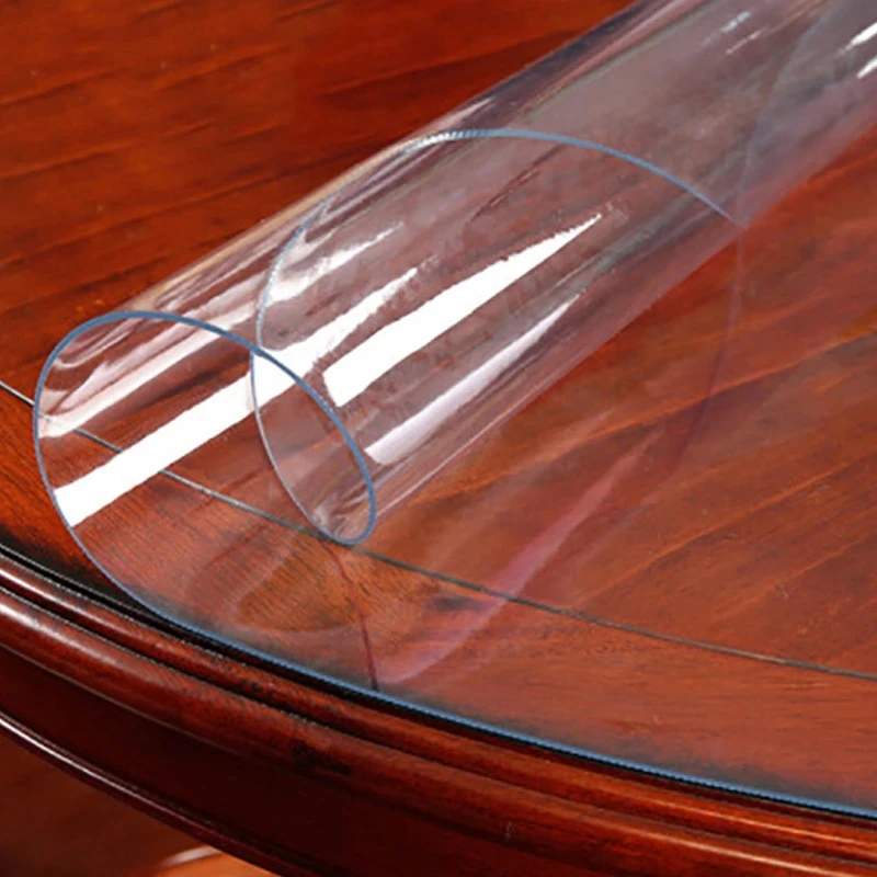 Waterproof-Oilproof-Round-PVC-Tablecloth-able-Cover-Glass-Soft-Cloth ...