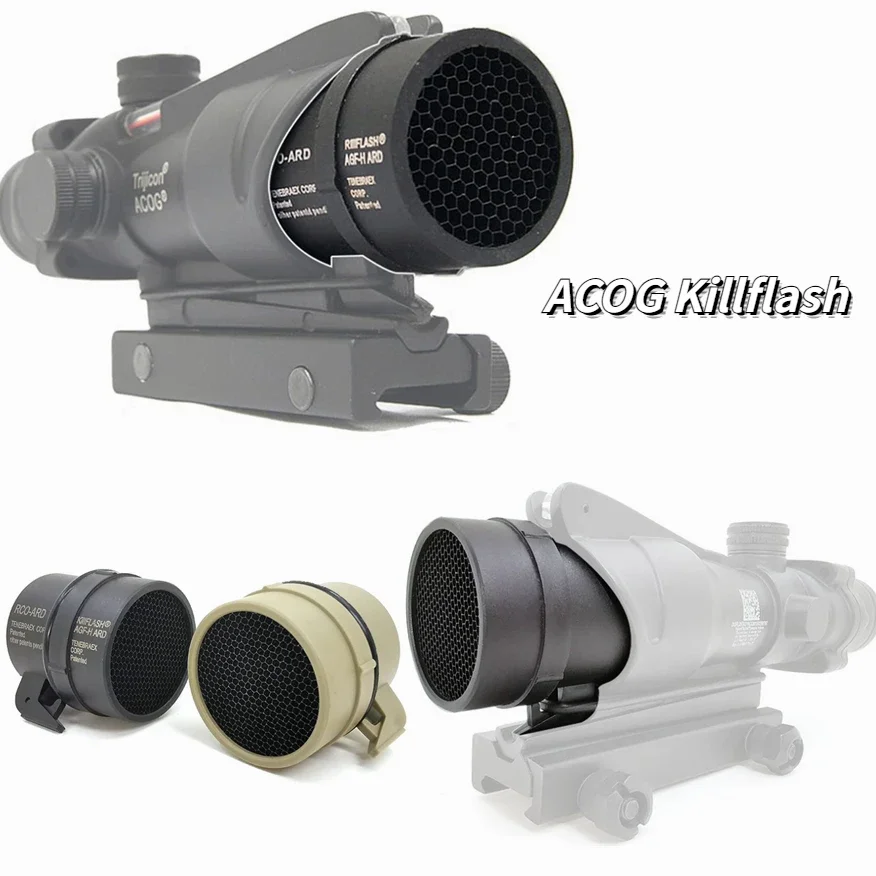 ACOG-Scope-Killflash-Cover-Cap-Metal-Mesh-Lens-Protector-Hunting-Optics-Accessories-Gun-Rifle ...