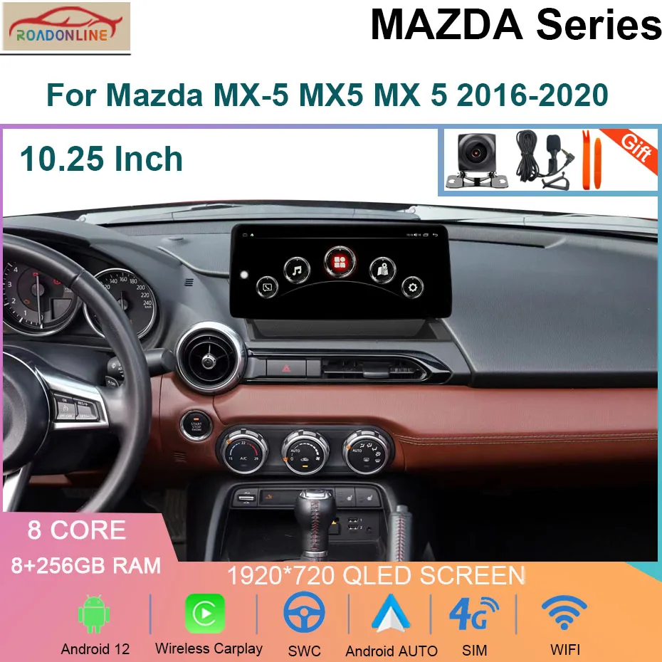 Android-12-Car-Radio-For-Mazda-MX-5-MX5-MX-5-2016-2020-with-Adapter ...