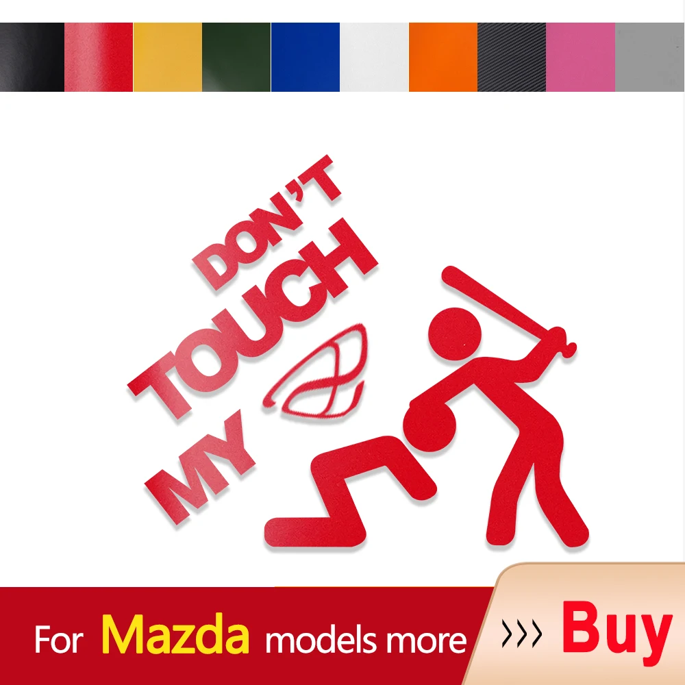 Car Sticker Auto Emblem Don't Touch My Vinyl Decal For Mazda Premacy ...