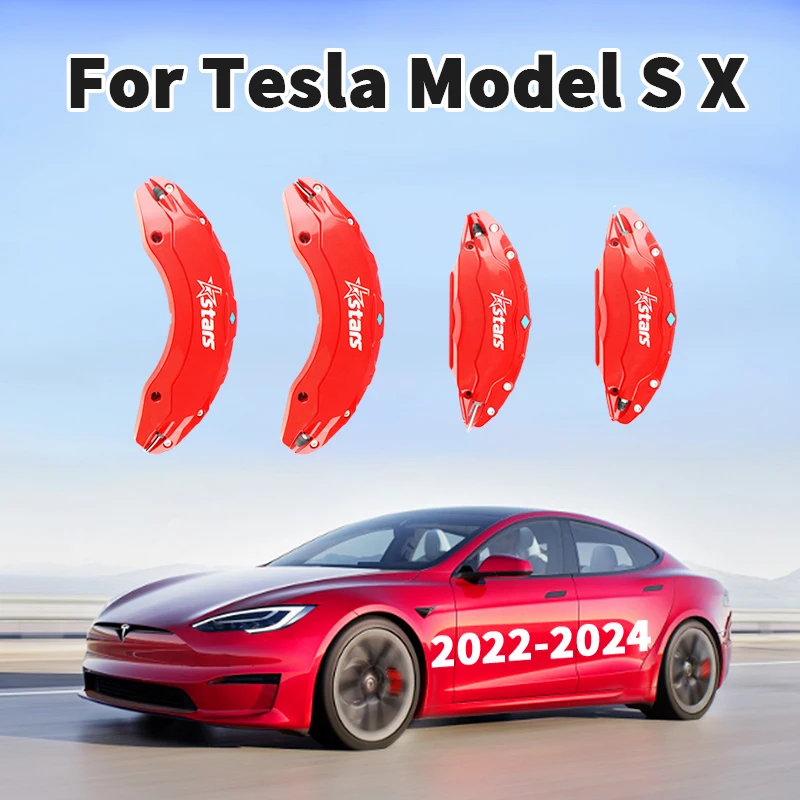 Tampa-da-pin-a-de-freio-para-tesla-cubo-de-roda-adesivos-tesla-ser ...