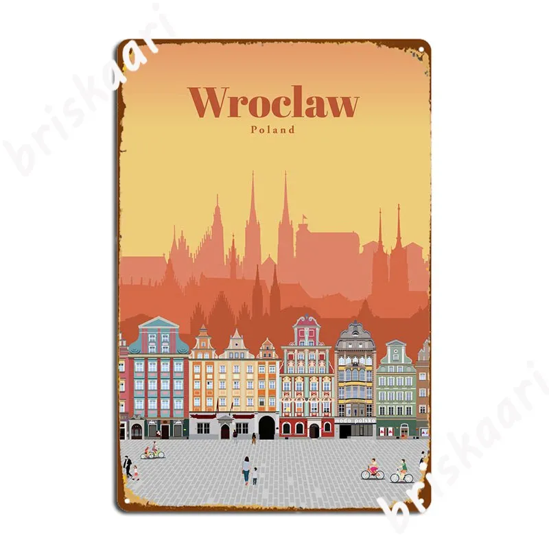 Travel-To-Wroclaw-Poster-Metal-Plaque-Wall-Decor-Pub-Garage-Wall-Mural ...