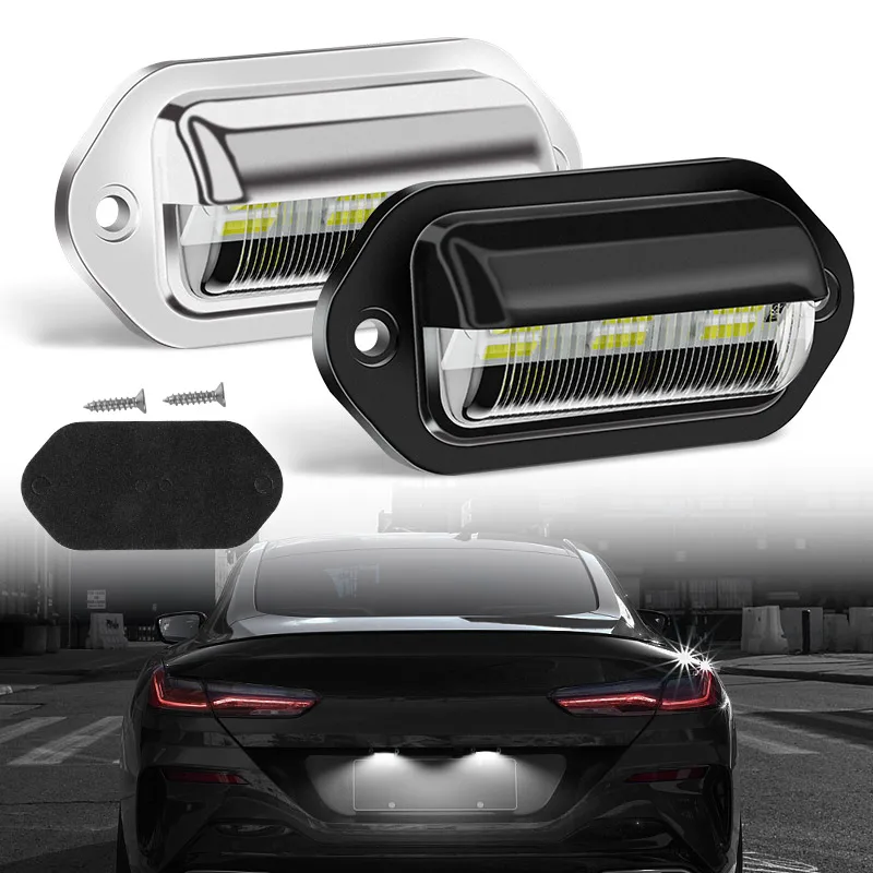 6 LED Car License Number Plate Light Truck Side lamp For SUV Trailer ...