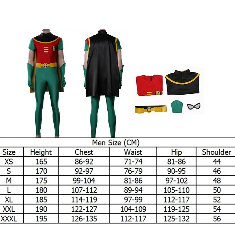 Disfraz de fantasía de Robin para adultos, disfraz de Koriand'r, mono ...
