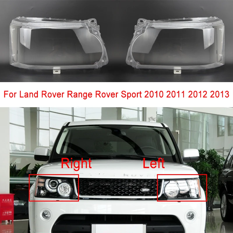 For-Land-Rover-Range-Rover-2010-2013-Car-Front-Headlight-Glass-Cover ...