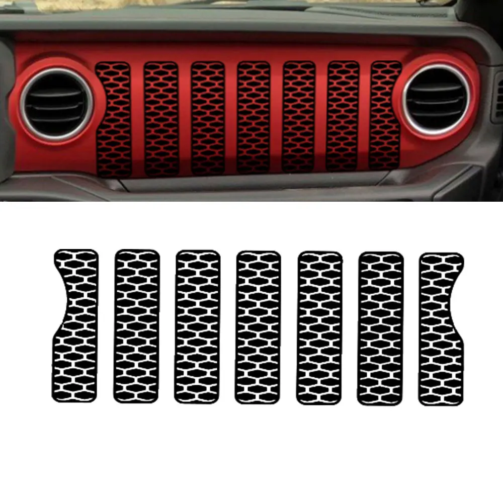 Dashboard-Grill-Honeycomb-Decal-Vinyl-Dash-Sticker-For-Jeep-Wrangler-JL ...