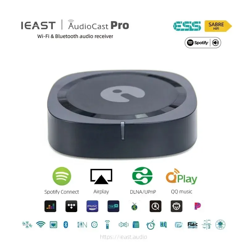 IEAST AudioCast pro M20 ワイヤレス WiFi マルチルームオーディオレシーバー AirPlay Bluetooth 5 ...