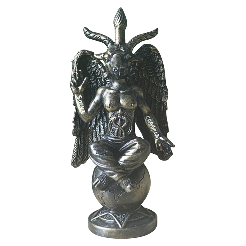 2X-Satanic-Idol-Baphomet-Sculpture-Zen-Meditation-Magic-Wing-Goat ...