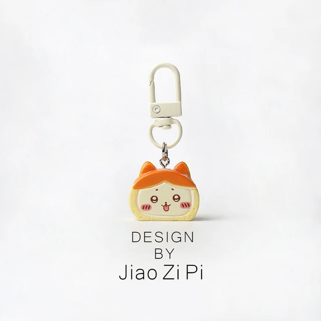 Chiikawas Hachiware Usagi Dessert Bread Keychain - Chiikawa Plush