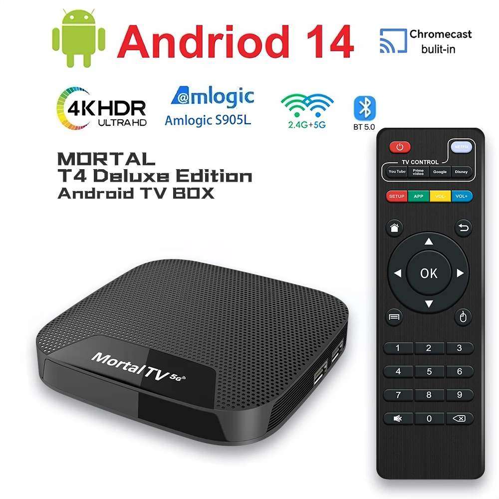 Android-14-0-TV-Box-Mortal-ATV-5G-T4-Amlogic905L-Quad-Core-CPU-Support ...