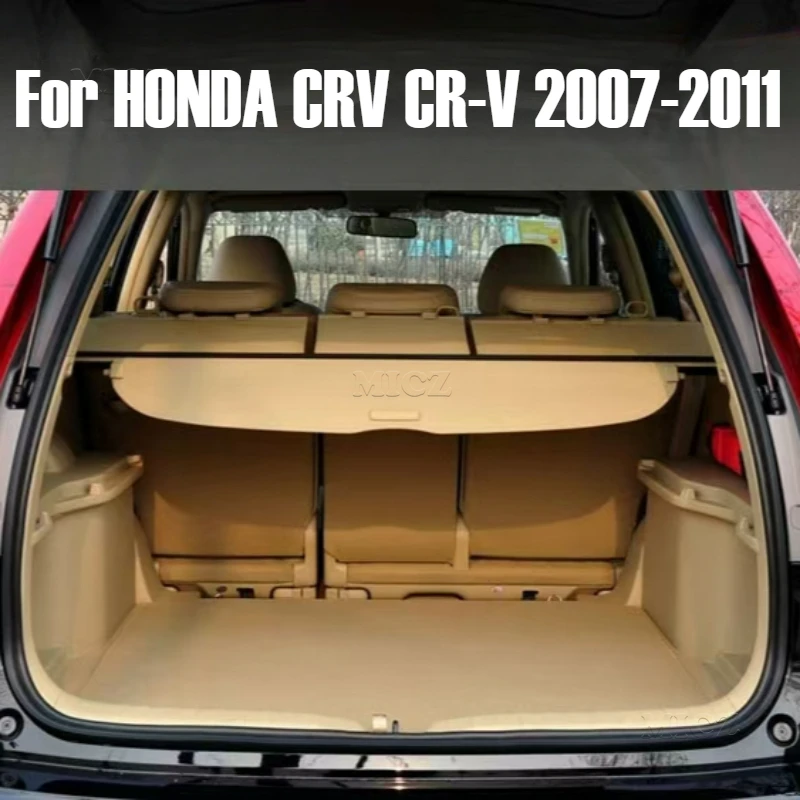 Aluminum+Canvas Rear Cargo Cover Privacy Trunk Screen Security Shield ...
