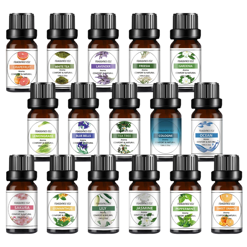 10ml Aromatherapy with Dropper Natural Plant Essential Oil For Diffuser ...