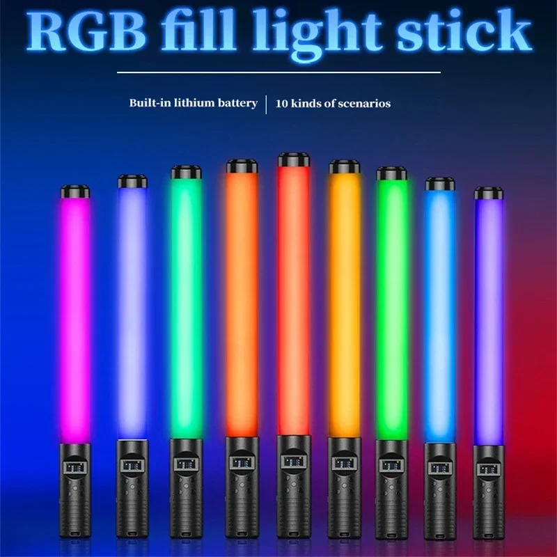 Photography-Lighting-Stick-RGB-Handheld-LED-Light-Wand-USB-Rechargeable ...