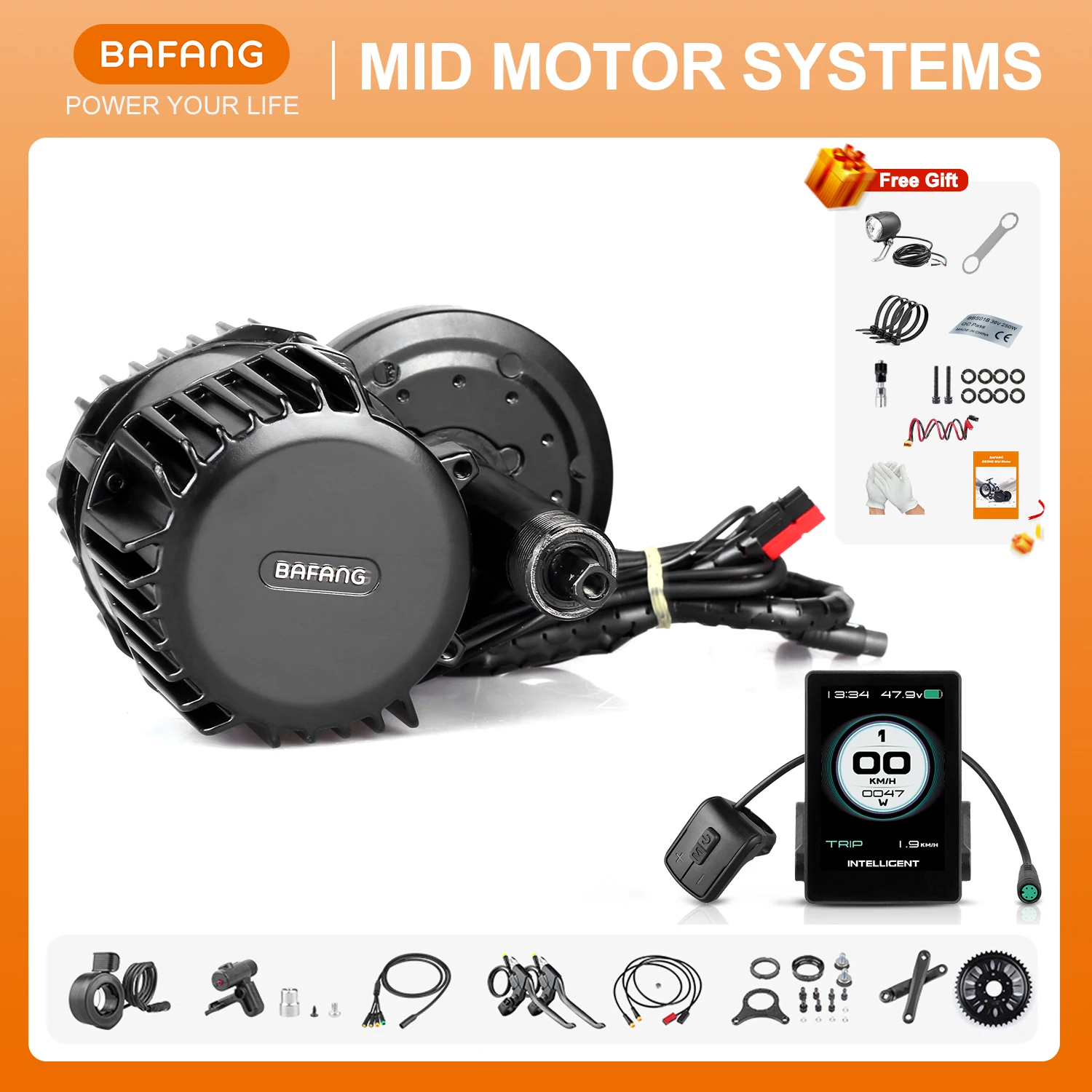 3-Day-Delivery-BAFANG-M615-M325-M215-Mid-Drive-Electric-Bike-Conversion ...