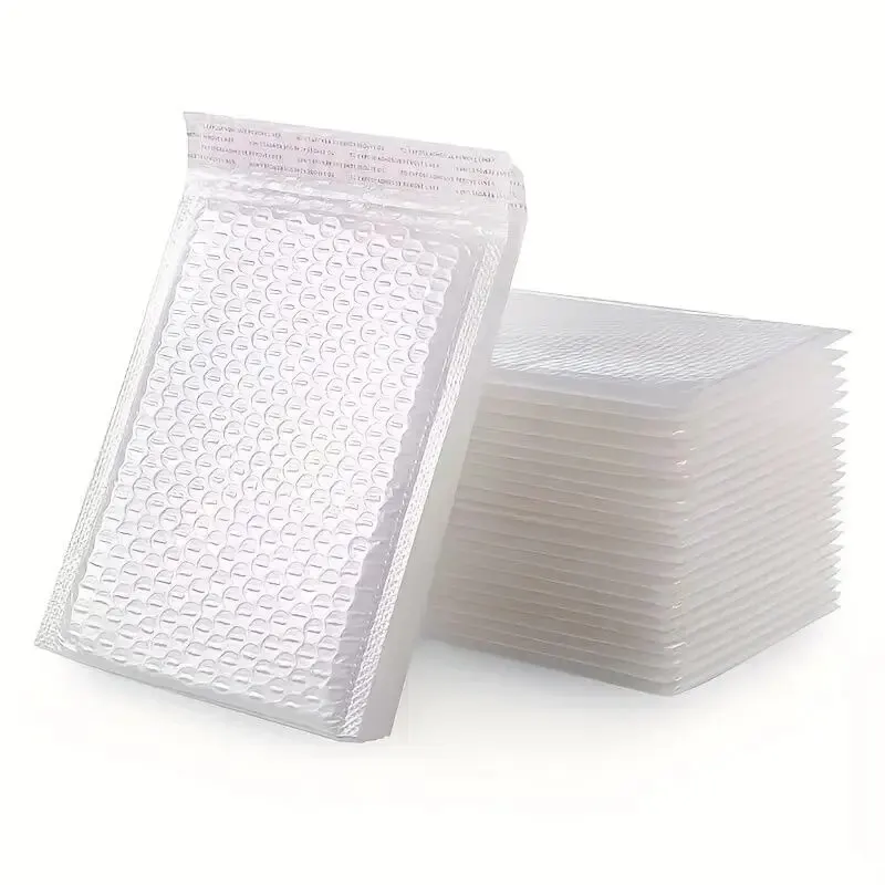 10pcs-Composite-Pearlescent-Film-Bubble-Bag-White-Garment-Packaging ...