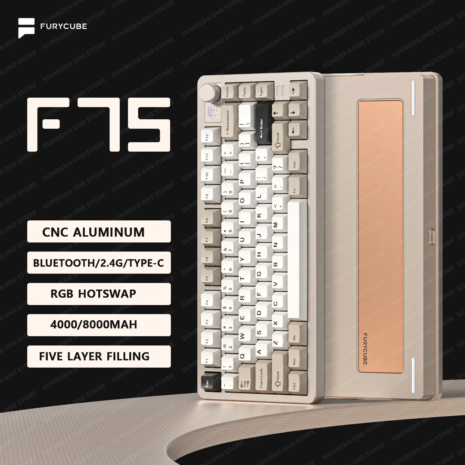 Furycube-F75-Wireless-Aluminum-Mechanical-Keyboard-Gaming-Bluetooth-2 ...