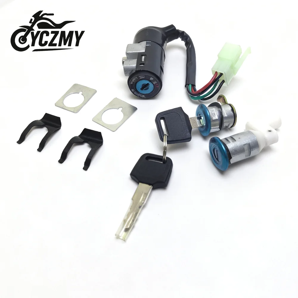 For Honda Dio 50 AF17 AF18 4-Wire Complete Ignition Lock Set Motorcycle ...