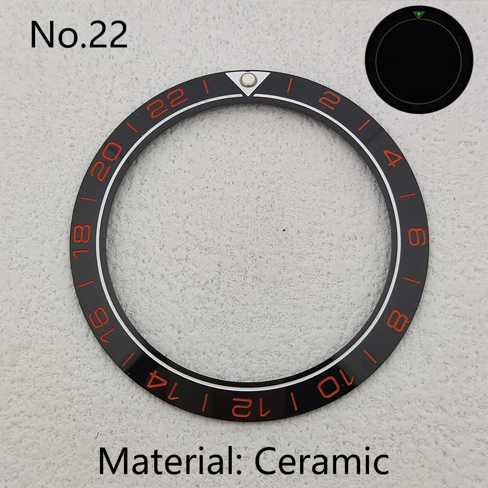 green-Luminous-watch-bezel-insert-Suitable-for-41-5mm-watch-case-bezel ...