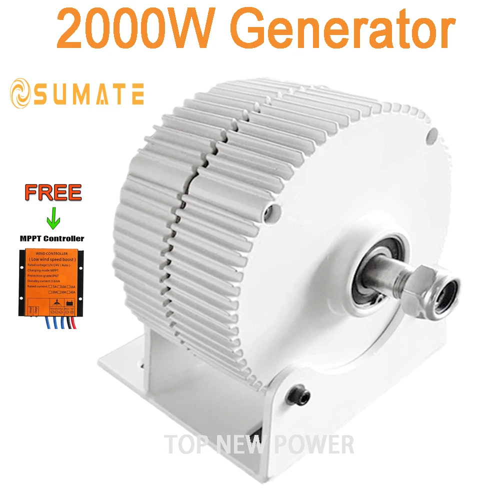 Low-RPM-Generator-2000W-12V-24V-48V-Permanent-Magnet-2KW-Three-Phase ...