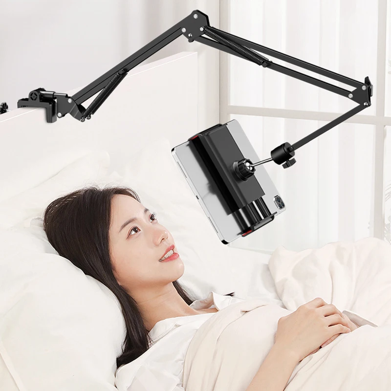 Tablet-Holder-For-Bed-Ipad-Stand-360-Rotating-Bed-Tablet-Mount-Stand ...