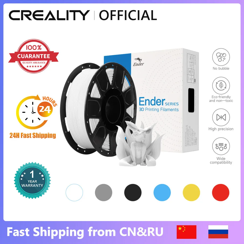 CREALITY oryginalny Filament PLA 1.75mm 1KG/2KG 3D plastikowe materiały ...