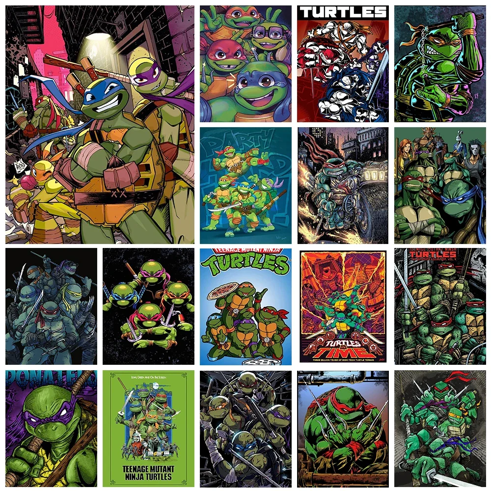Teenage-Mutant-Ninja-Turtles-5D-DIY-Pintura-Diamante-Ponto-Cruz-Arte ...